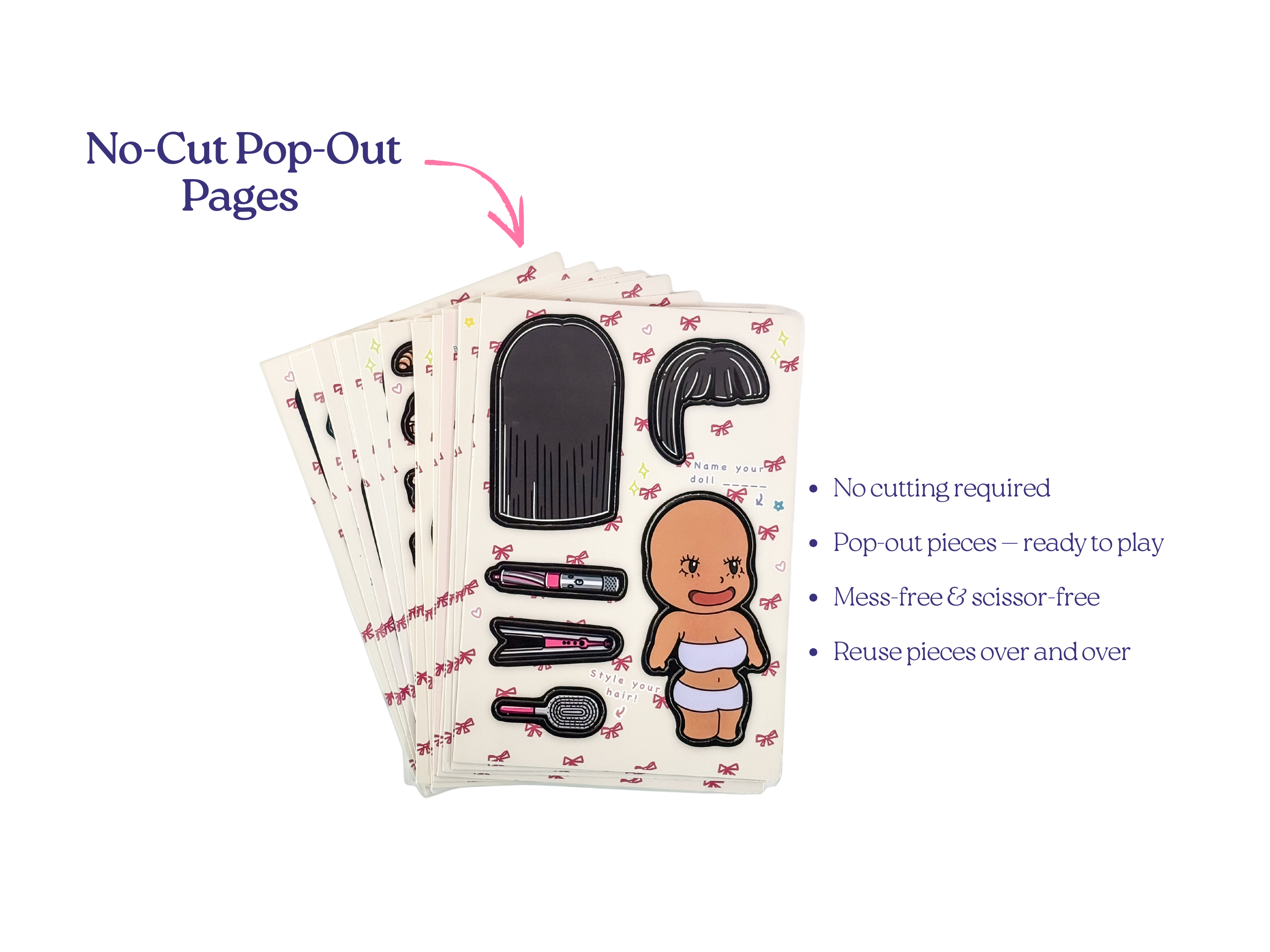 Premade Paper Doll Book Kits – Lulu Paper Dolls